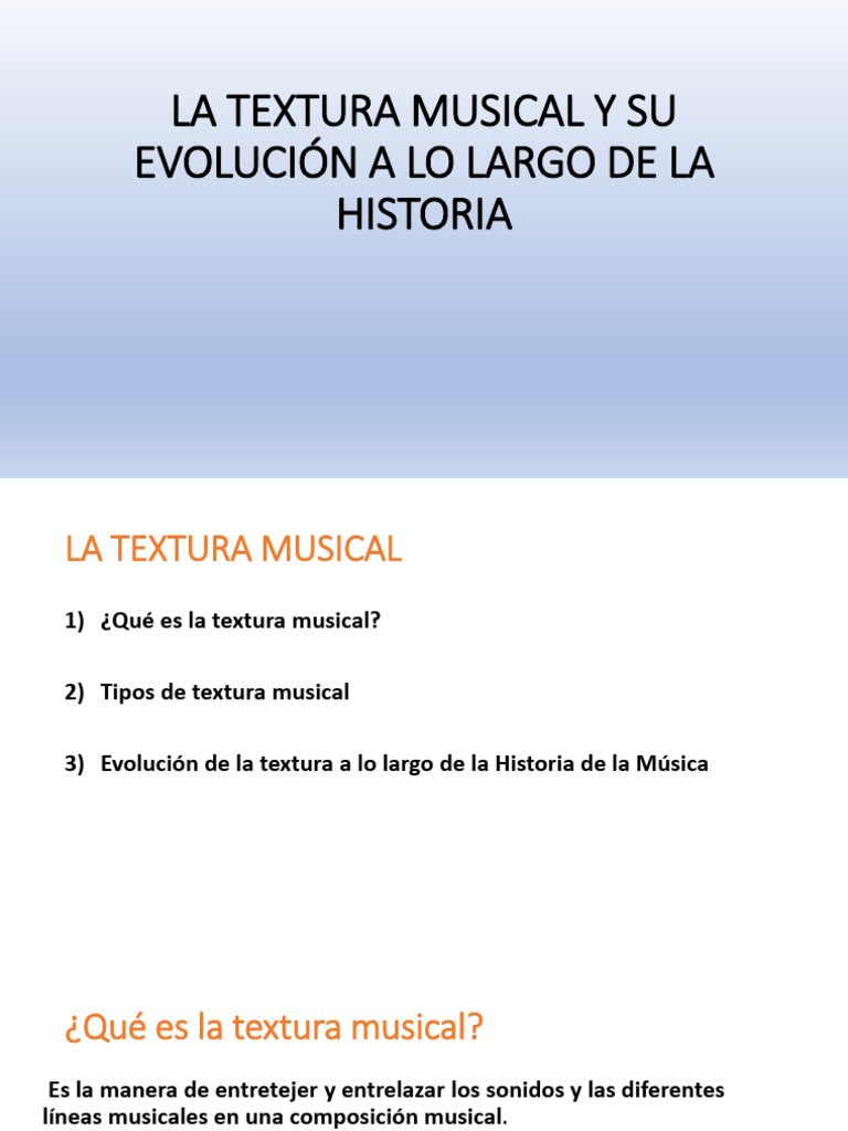 La Textura Musical y Su Evolucin | PDF