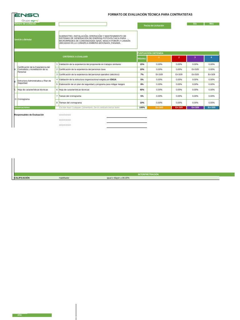 Anexo M - Criterios de Evaluación | PDF