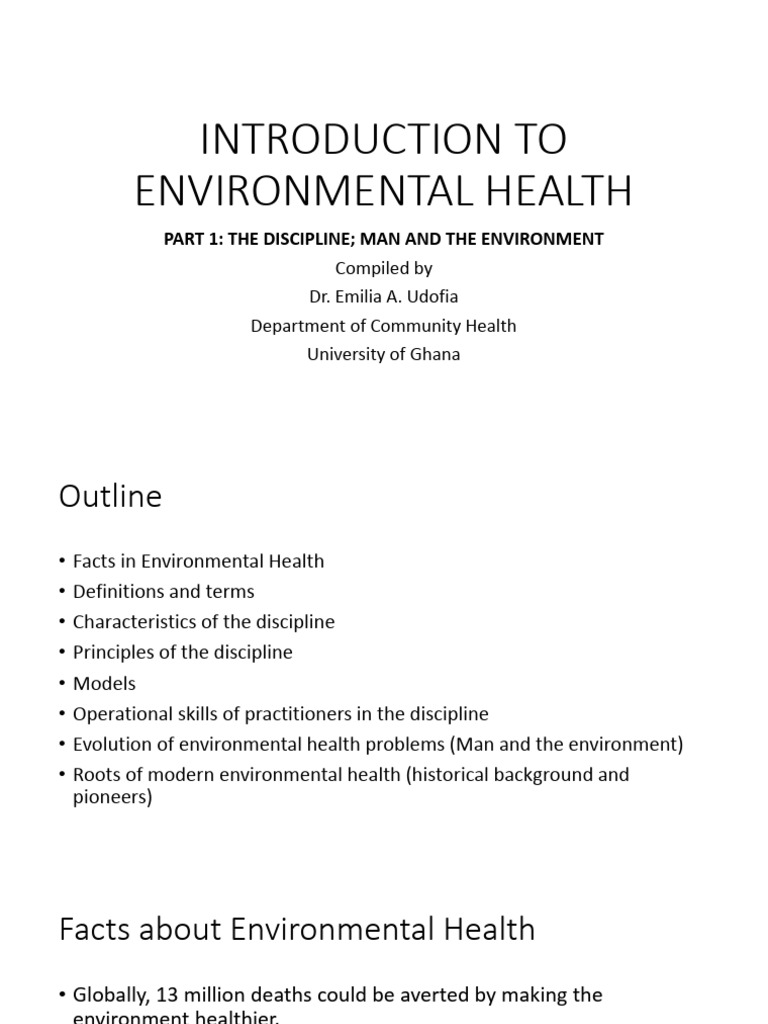 Introduction to Environmental Health | PDF | Environmental Health | Hazards
