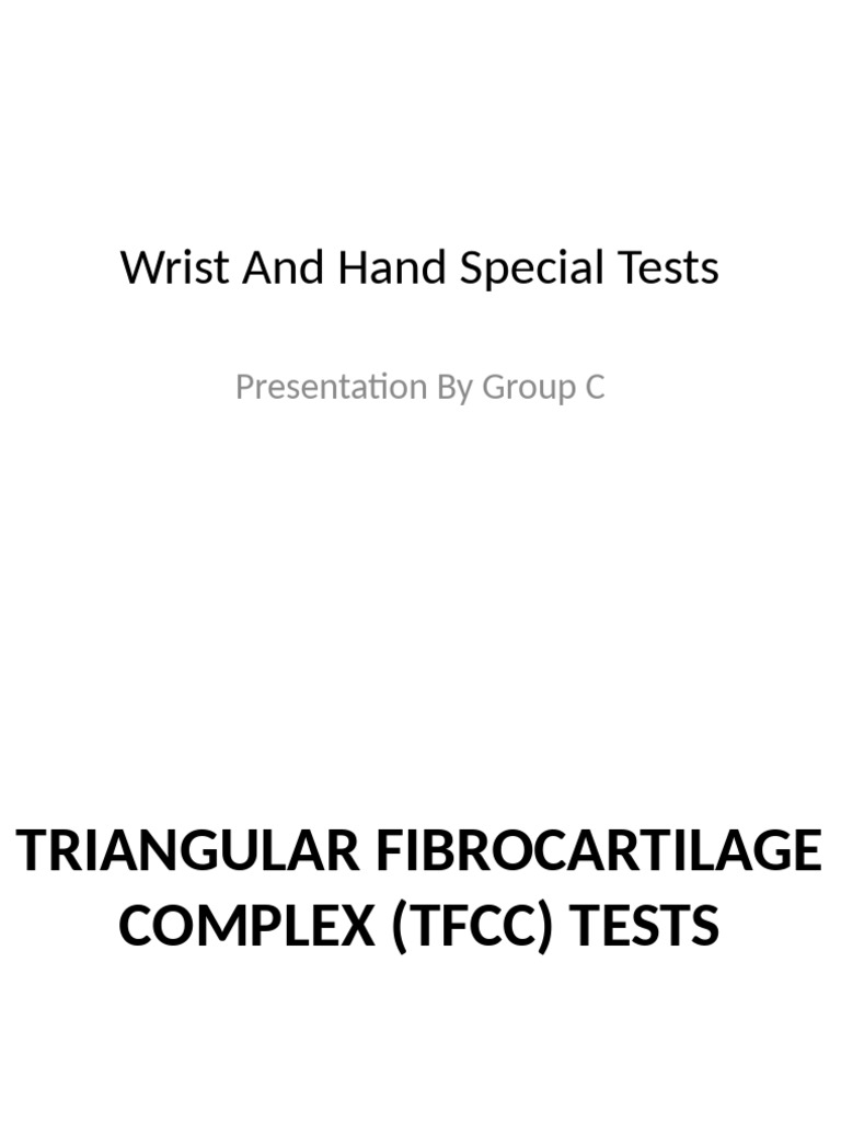 Wrist and hand special tests | PDF | Carpal Tunnel Syndrome | Thumb