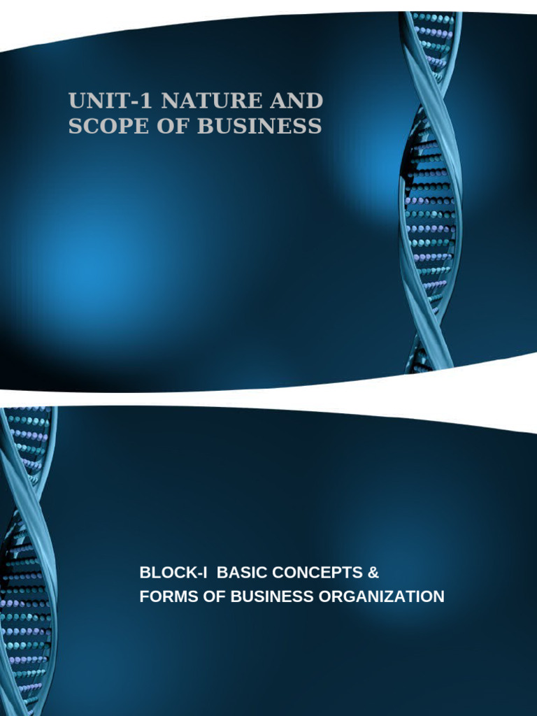 Nature and Scope of Business Overview | PDF | Economics | Commerce