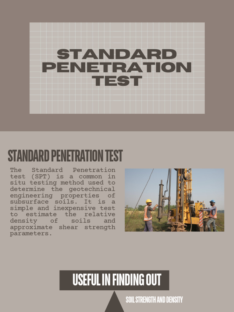 Standard Penetration Test | PDF
