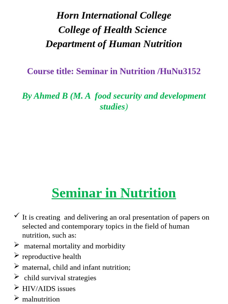 Seminar | PDF