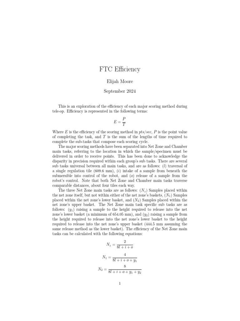 FTC_Efficiency | PDF | Applied Mathematics