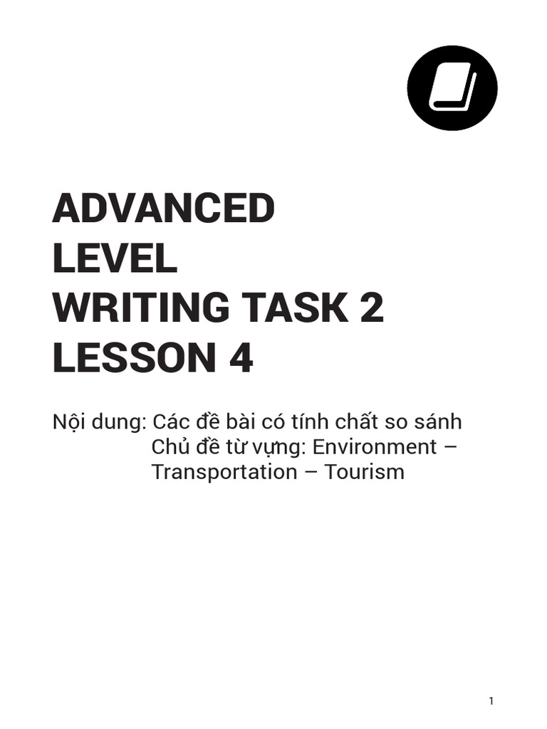 Advanced Writing Lesson 8 | PDF