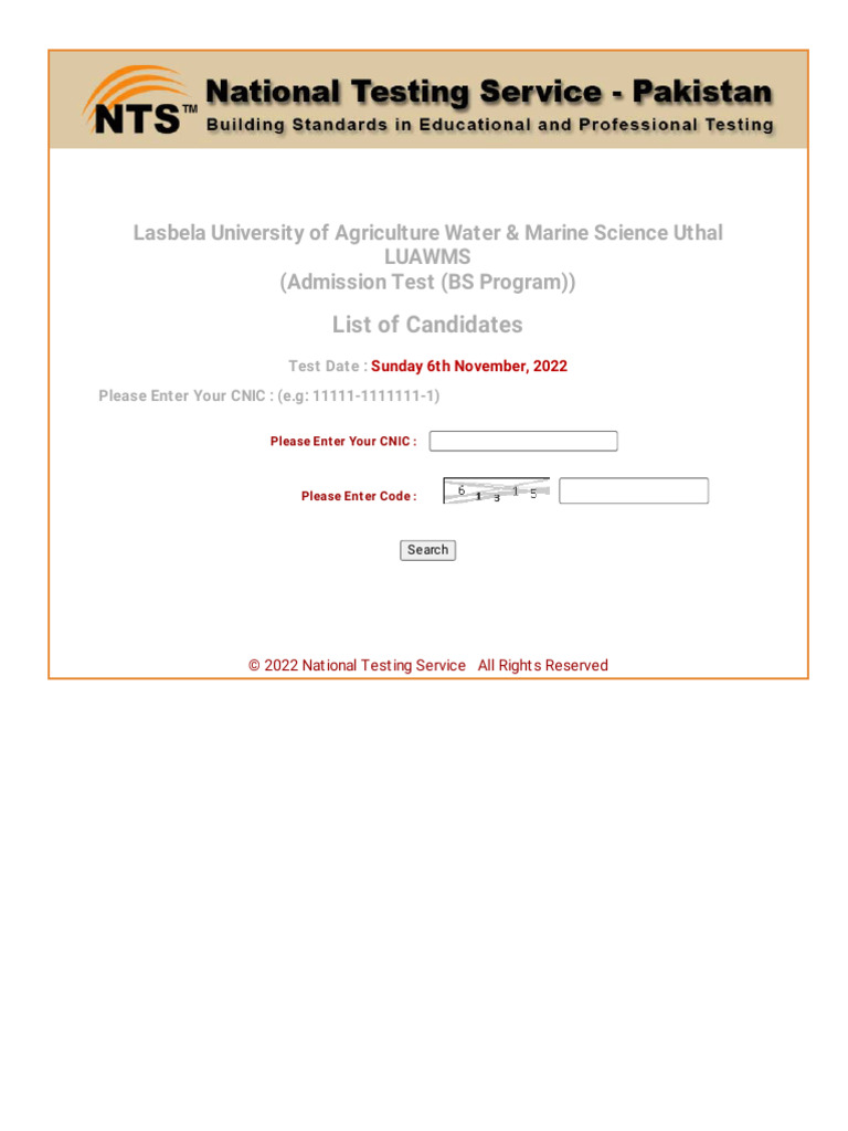 National Testing Service | PDF