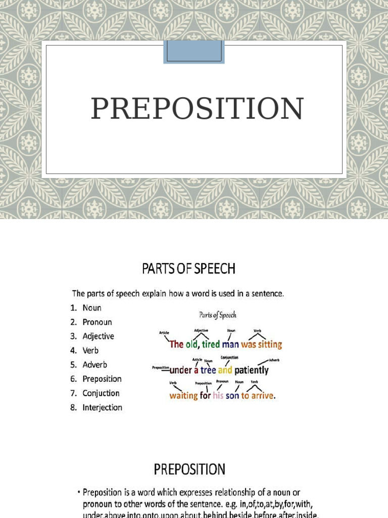 Preposition | PDF