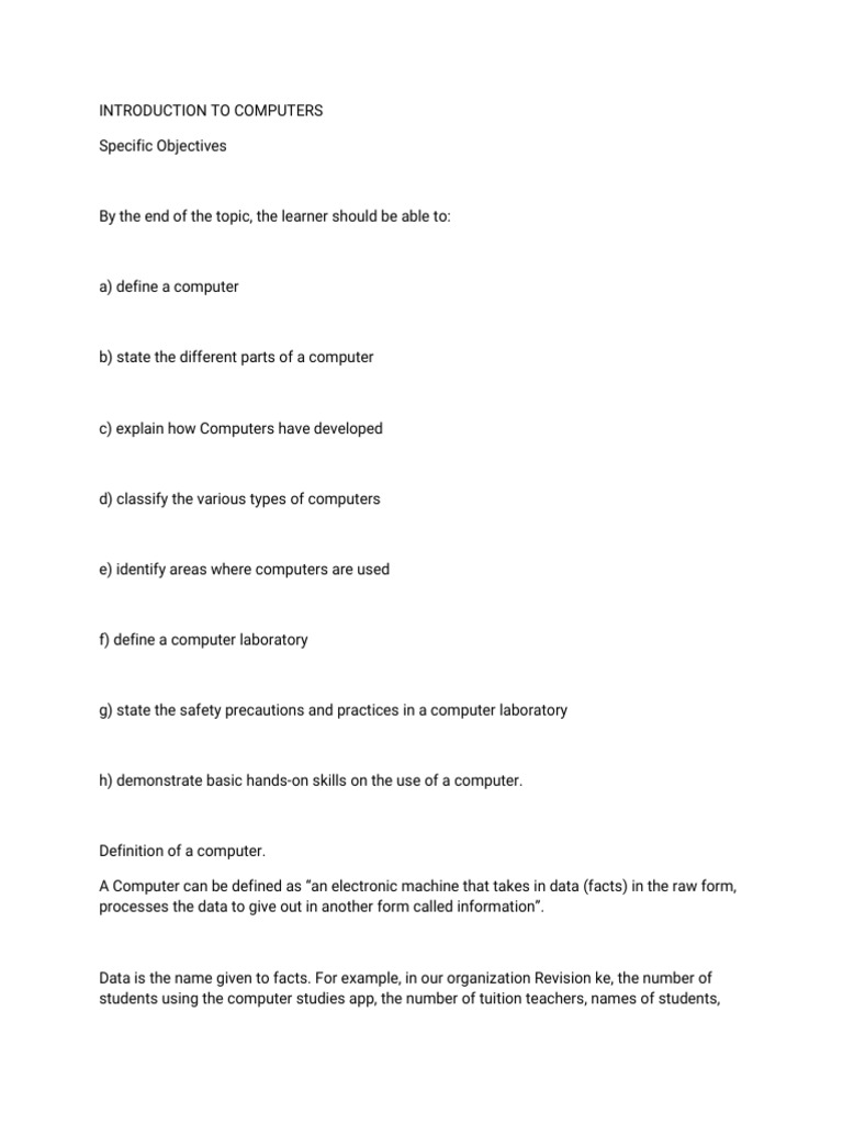 Introduction to Computers | PDF | Integrated Circuit | Electronics