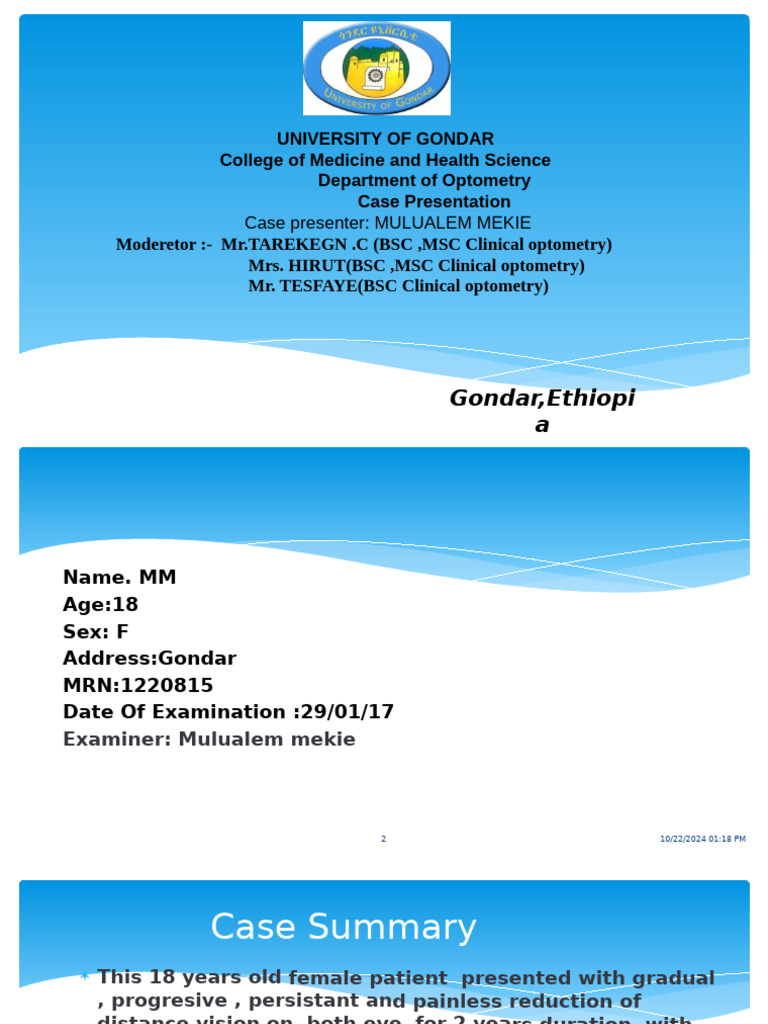 case | PDF | Optometry | Visual System