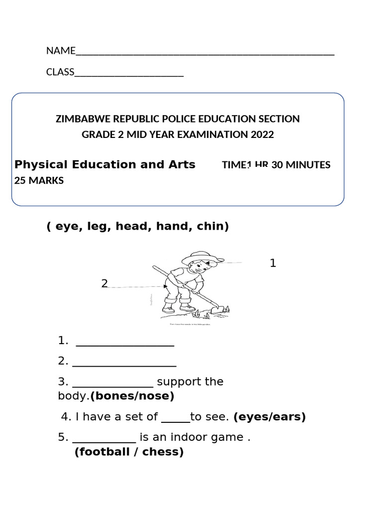 Grade 2 VPA Mid Year 2022 | PDF