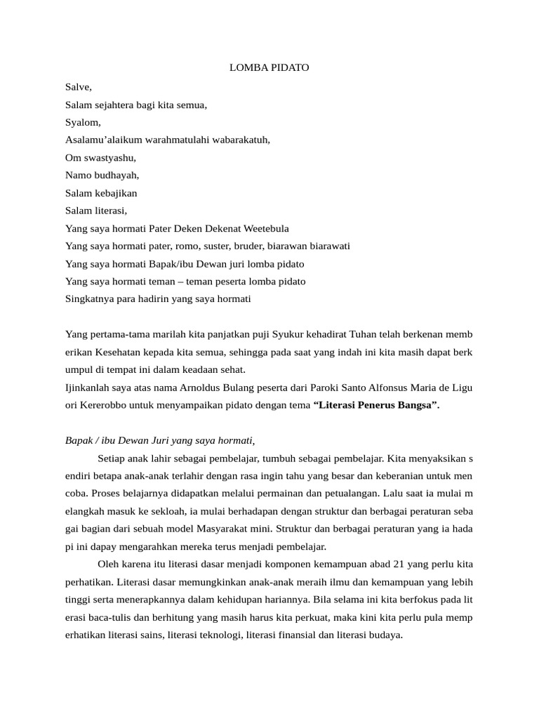Lomba Pidato Pdf