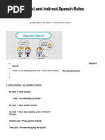 Reported Speech Class 10 Notes | PDF | Sentence (Linguistics) | Verb