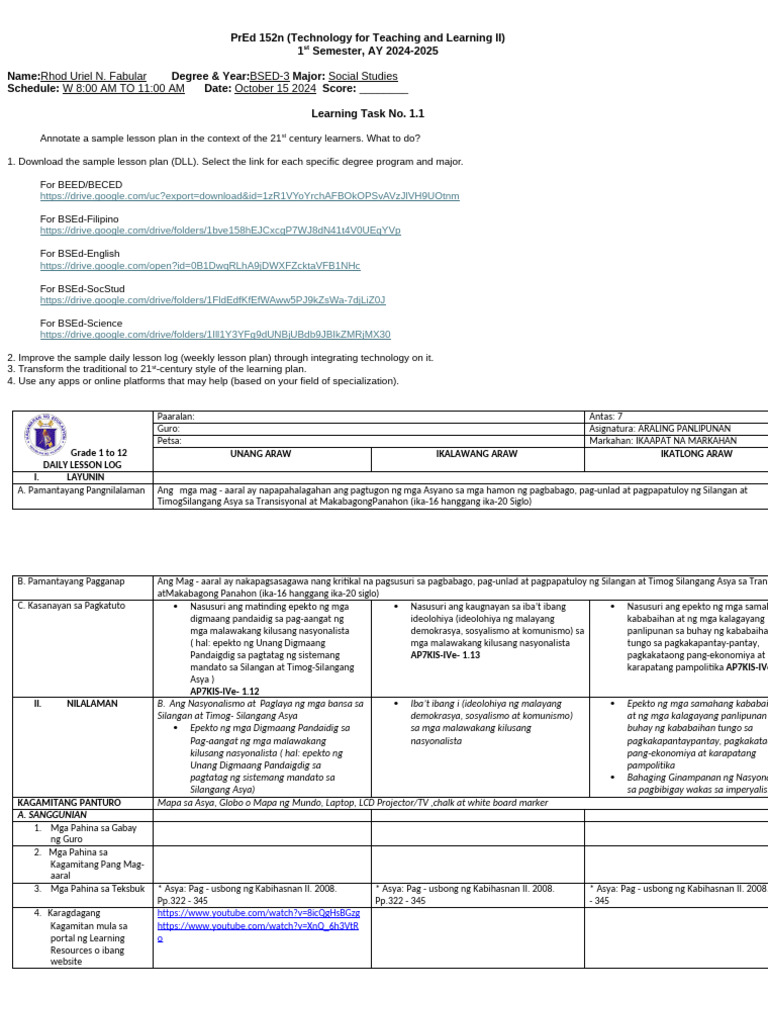 5thweek Revised (Tech Improve) | PDF