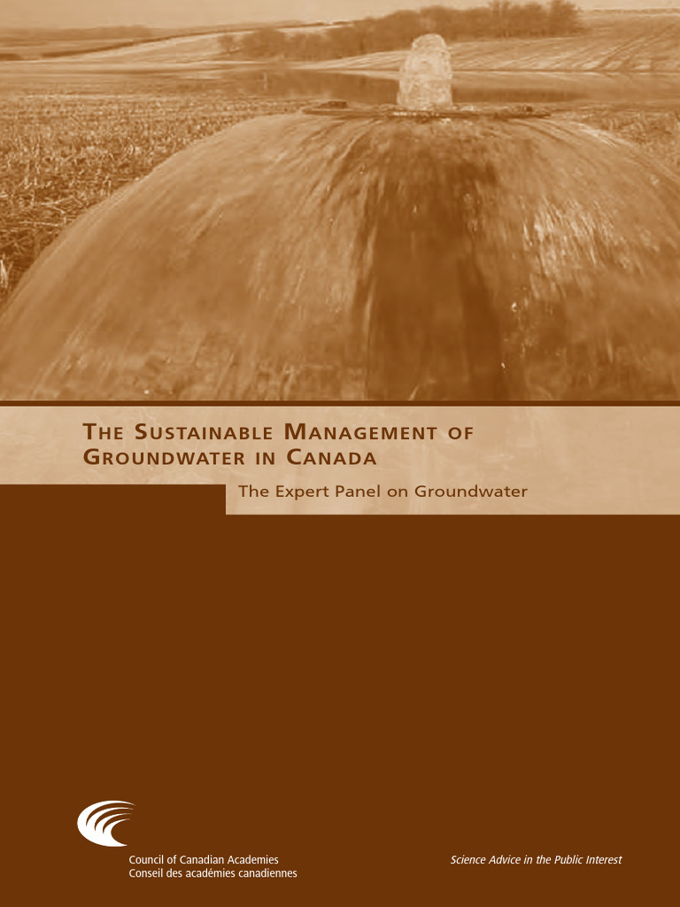 The Sustainble Management of Groundwater in Canada Full Report en | PDF ...