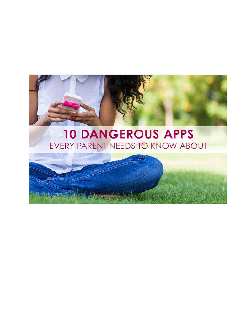 Ten Dangerous Apps-KS4-transition | PDF | Snapchat | Internet