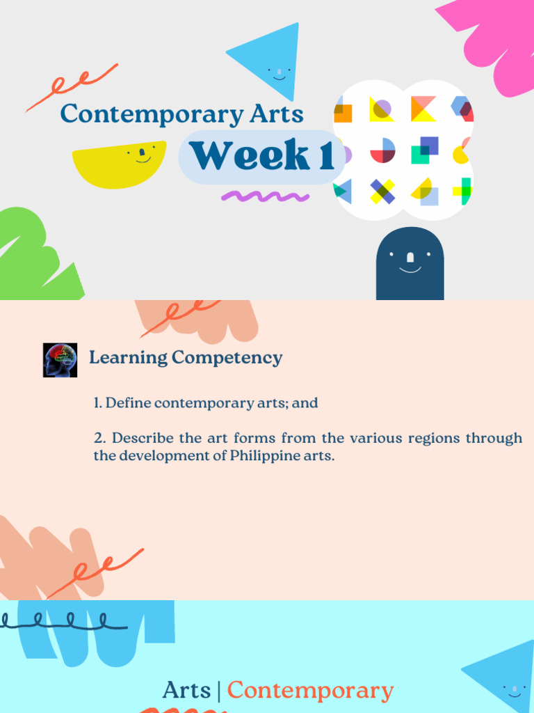 Contemporary Arts Week 1 | PDF | Shape | Color