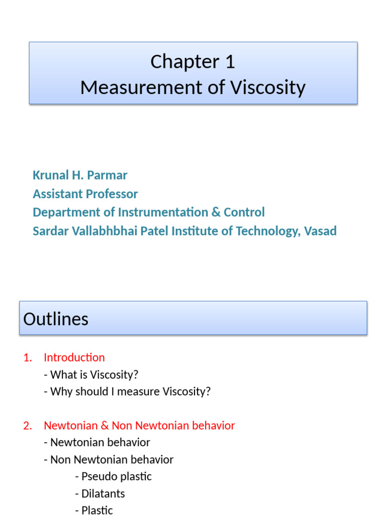 Viscosity Sensors | PDF | Viscosity | Shear Stress