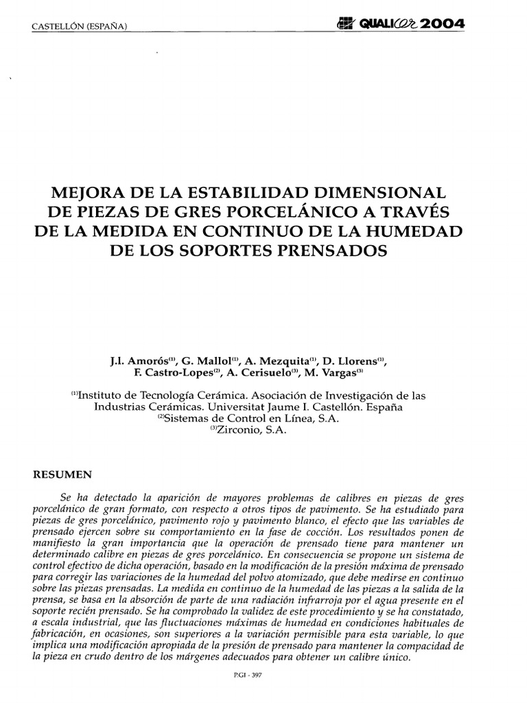Amorós Et Al. - 2004 - Mejora de La Estabilidad Dimensional en Piezas ...