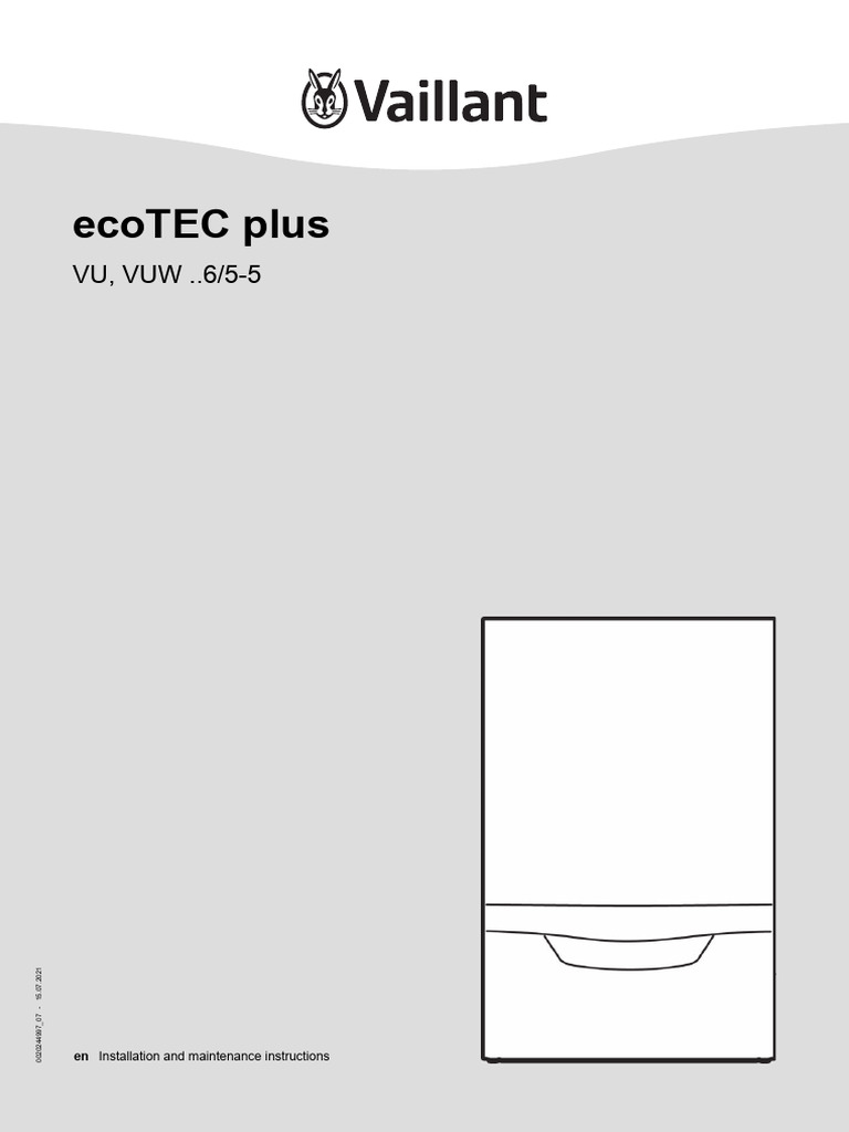 Ecotec Plus Combi and System Installation Instructions 2422739 | PDF ...
