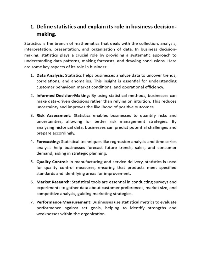 B. Statistics Mid Turm Exam | PDF | Statistics | Level Of Measurement