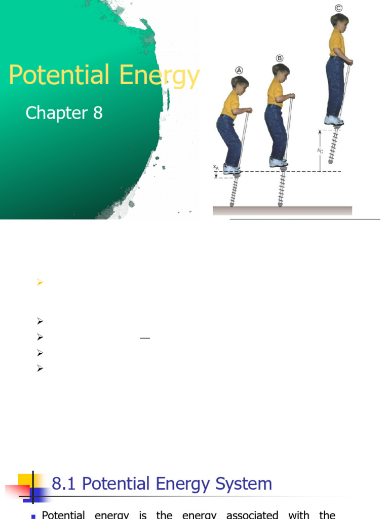 ch.8 Potential Energy | PDF | Potential Energy | Force