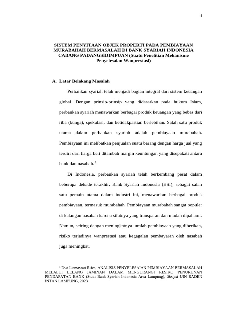 Septi Proposal Mini | PDF