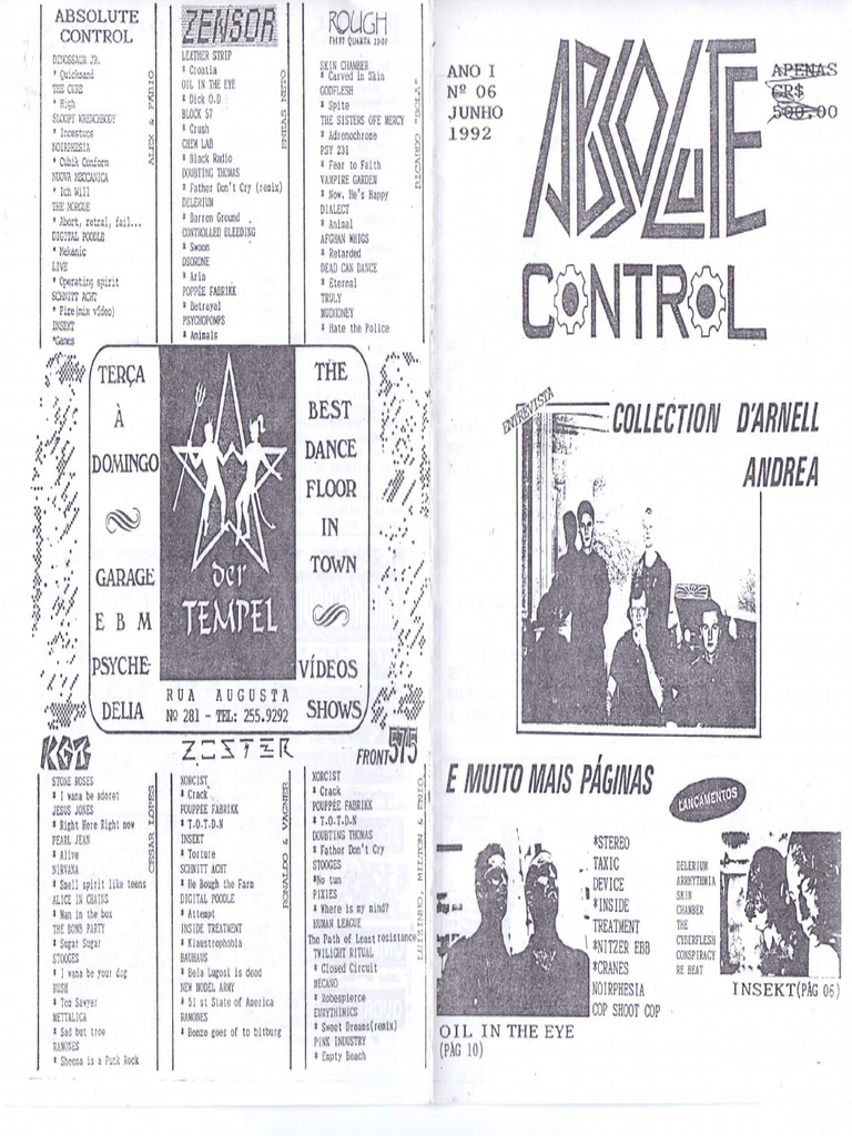 Absolute Control Ano 1 - Nº6 - Junho 1992 | PDF