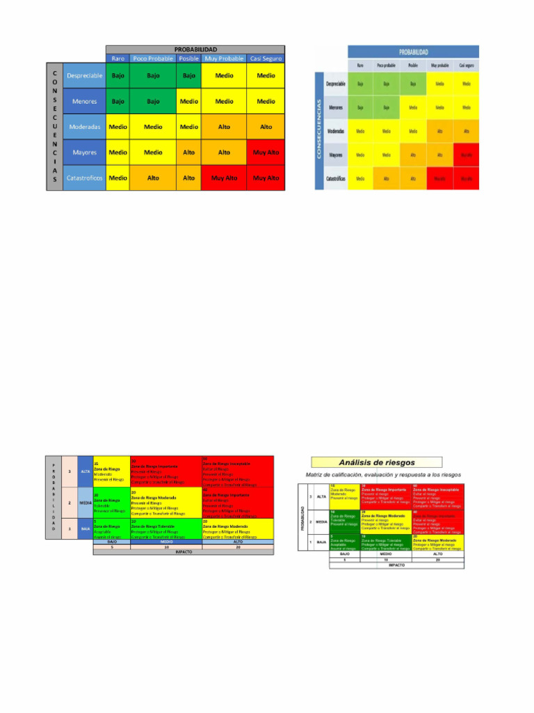 Matriz de Riesgo | PDF