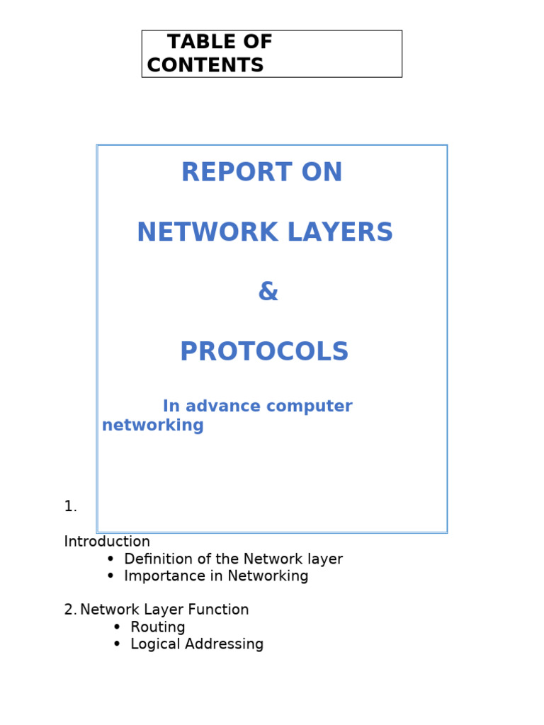 Network Layer Functions and Protocols | PDF | Computer Network | Routing