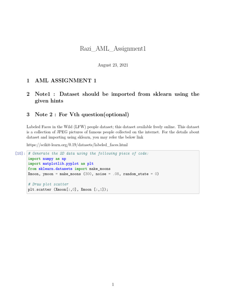 Razi_AML_Assignment1 | PDF | Cluster Analysis | Data Analysis