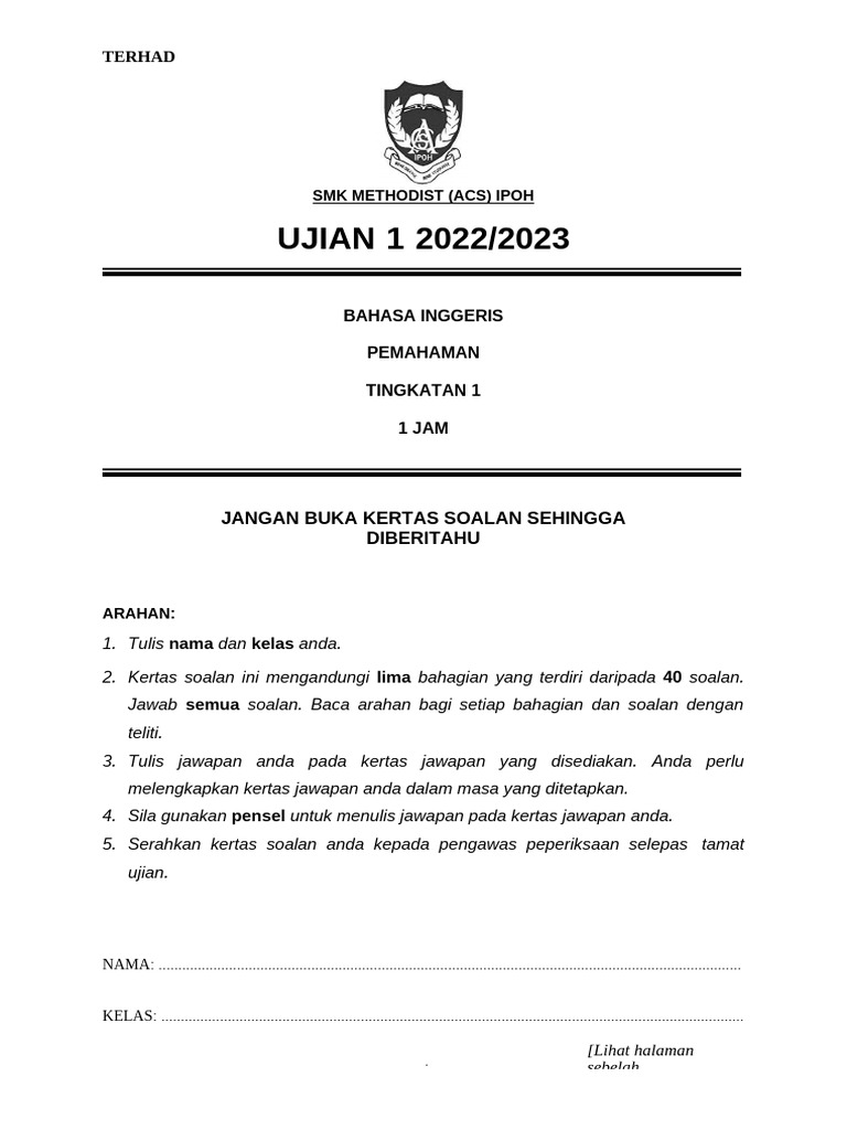 Form 2 Sample Exam Paper | PDF | Coconut | Sleep