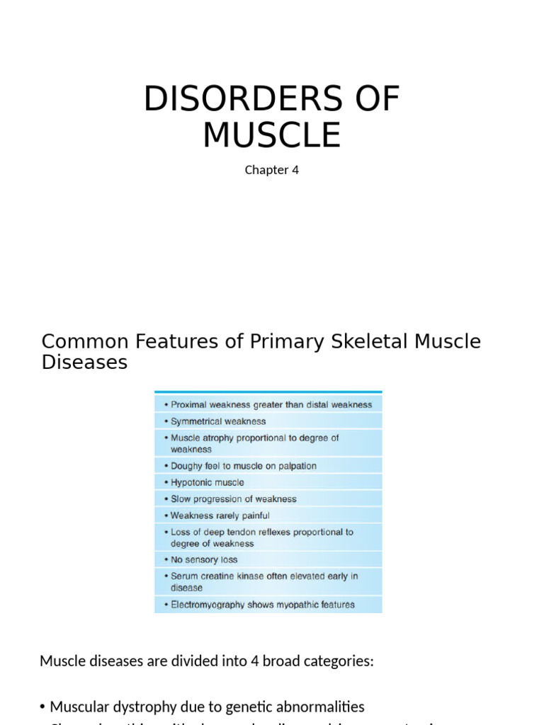 2. Disorders of Muscle | PDF | Ion Channel | Diseases And Disorders