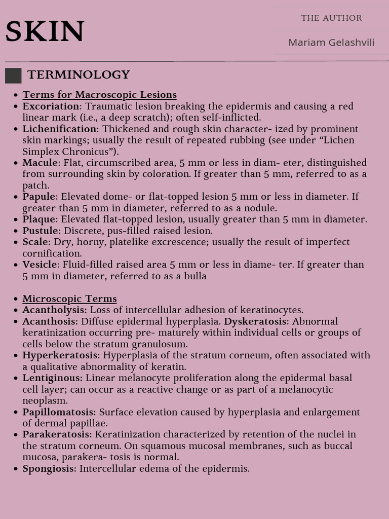 Skin Pathology | PDF | Allergy | Dermatitis
