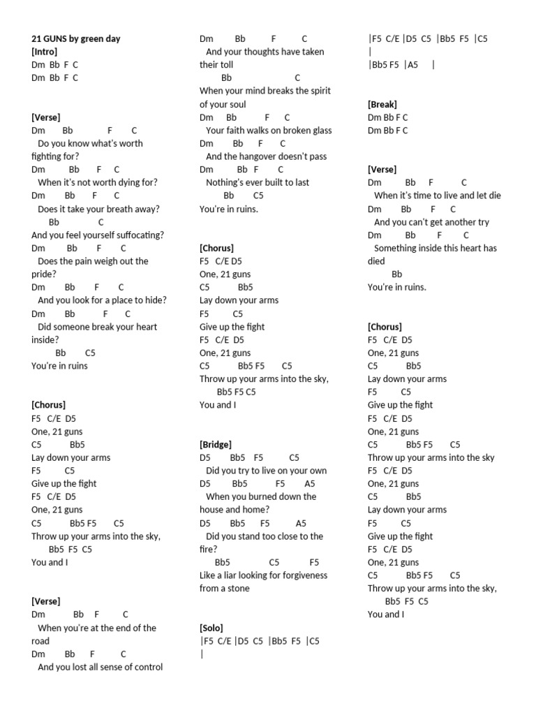 Song chords | PDF