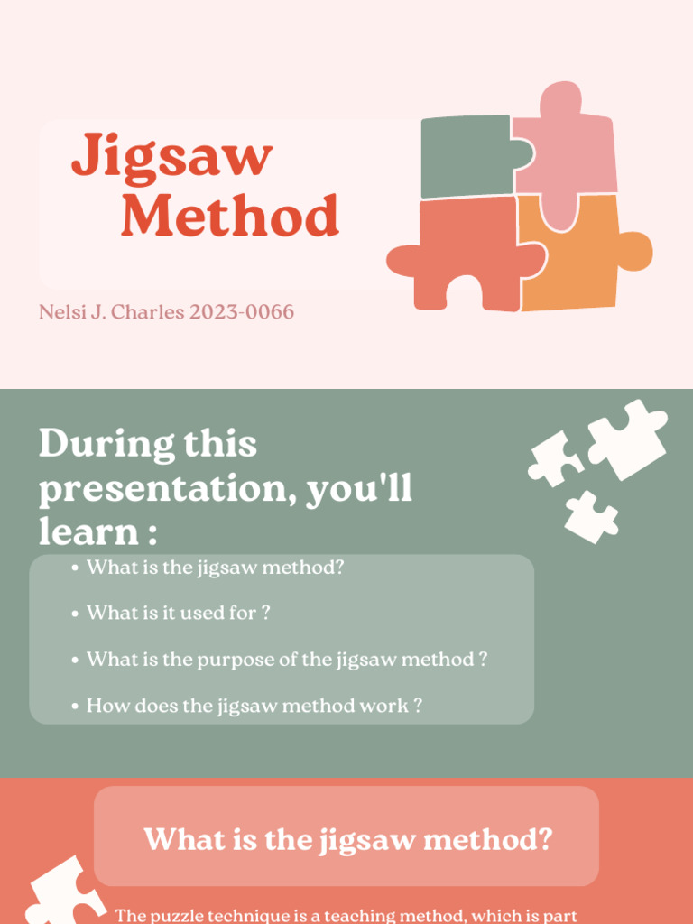 Jigsaw Method | PDF | Learning | Behavior Modification