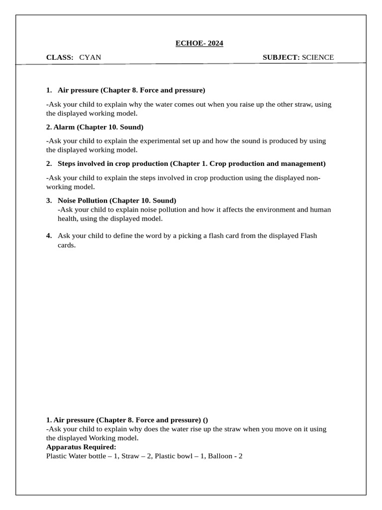 ECHO Cyan Physics Questions | PDF