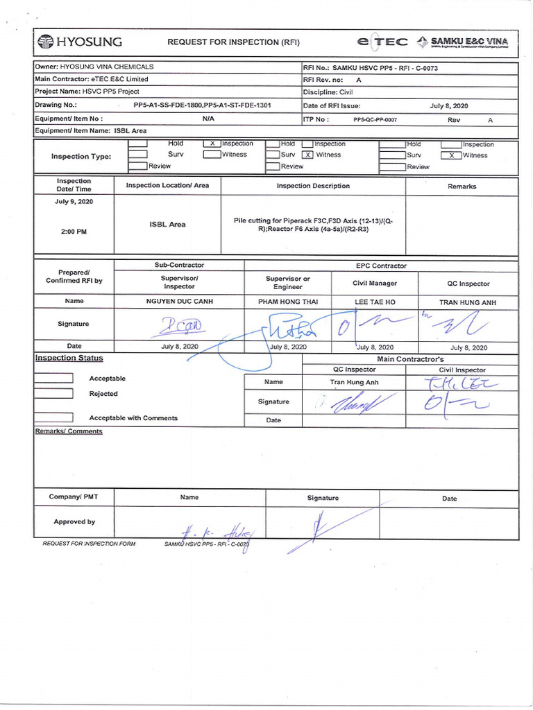 Samku-Hsvc Pp5-Rfi-C-0073 | PDF