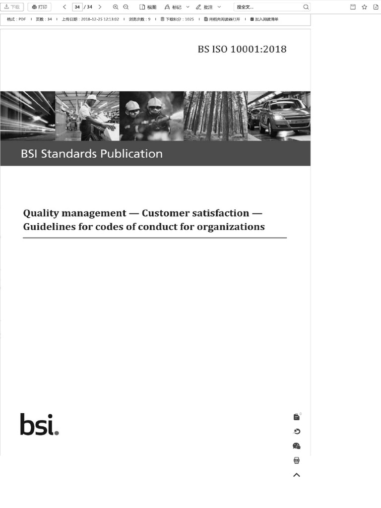 ISO 10001-Quality Management | PDF