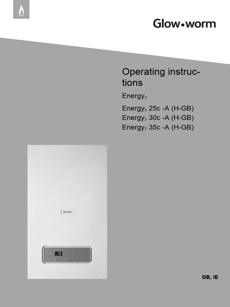 Energy7 Combi Operating Instructions 1948936 | PDF | Water Heating | Valve