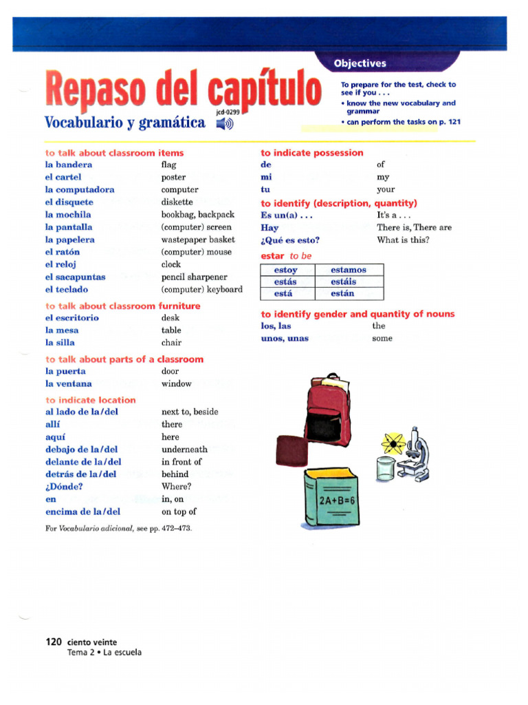 Spanish Book:worksheets | PDF
