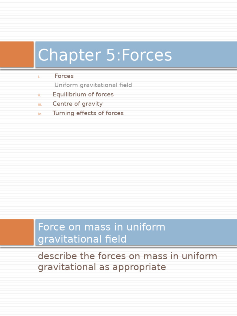 Chapter 5 Forces | PDF | Force | Center Of Mass
