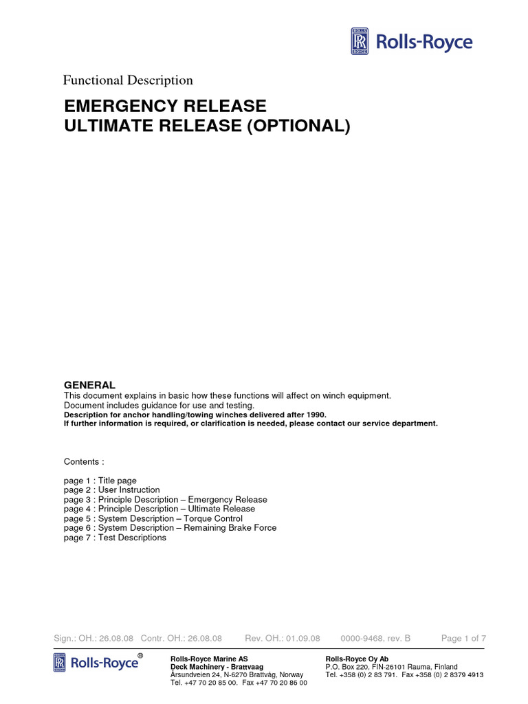 09 - Emergency-Ultimate Release | PDF | Brake | Valve