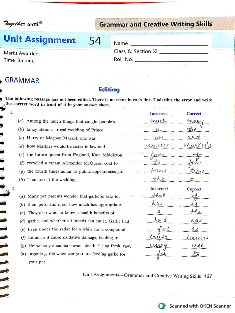 class 11 workbook | PDF