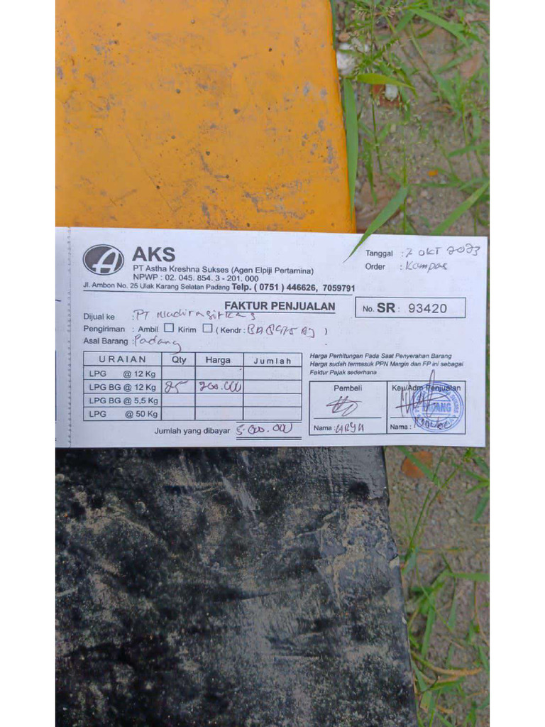 Nota Bright Gas 12 Kg | PDF