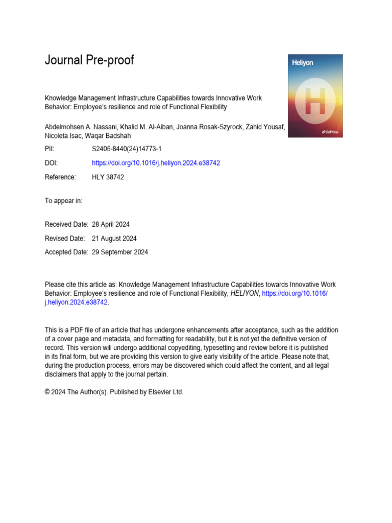 KMIC in Heloyon OCt 2024 | PDF | Validity (Statistics) | Psychological ...