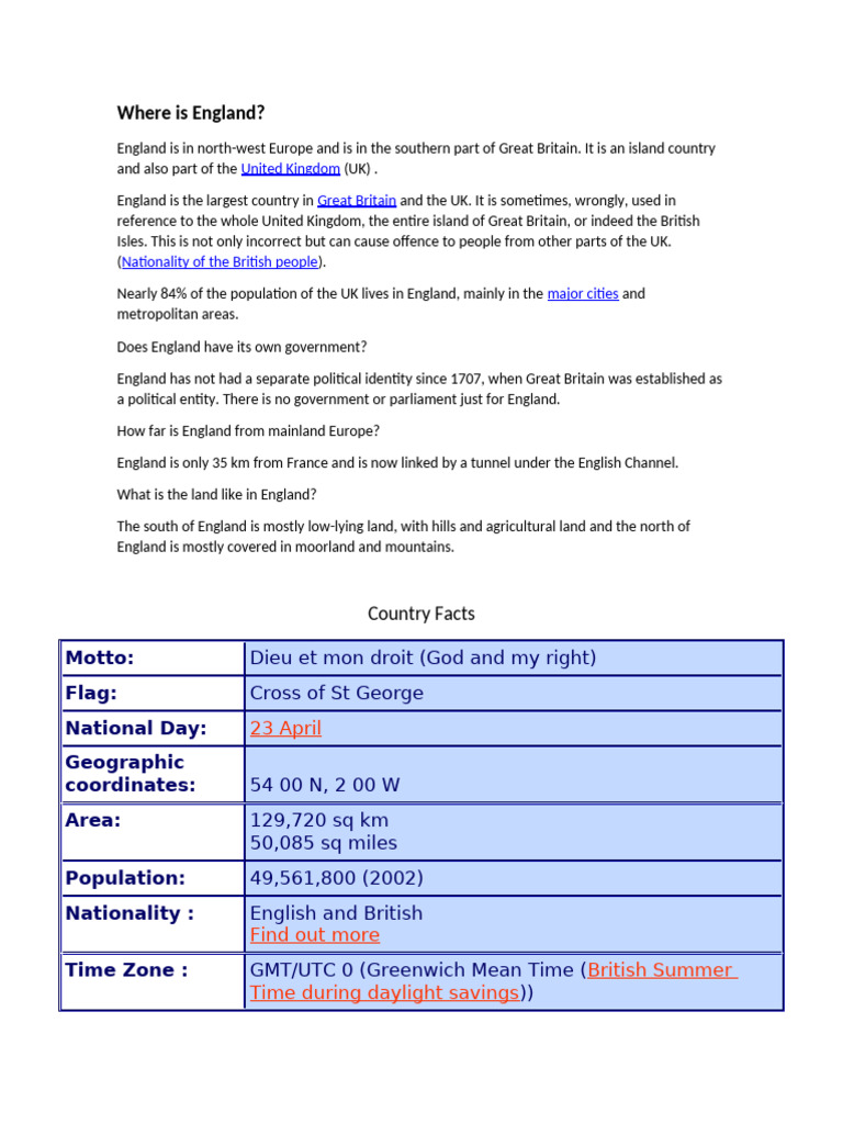 FACTS AND FIGURES | PDF | Wales