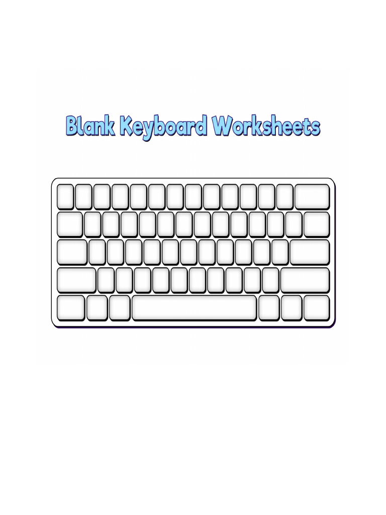 Printablee.com Blank Keyboard Worksheet 149815.Jpg | PDF