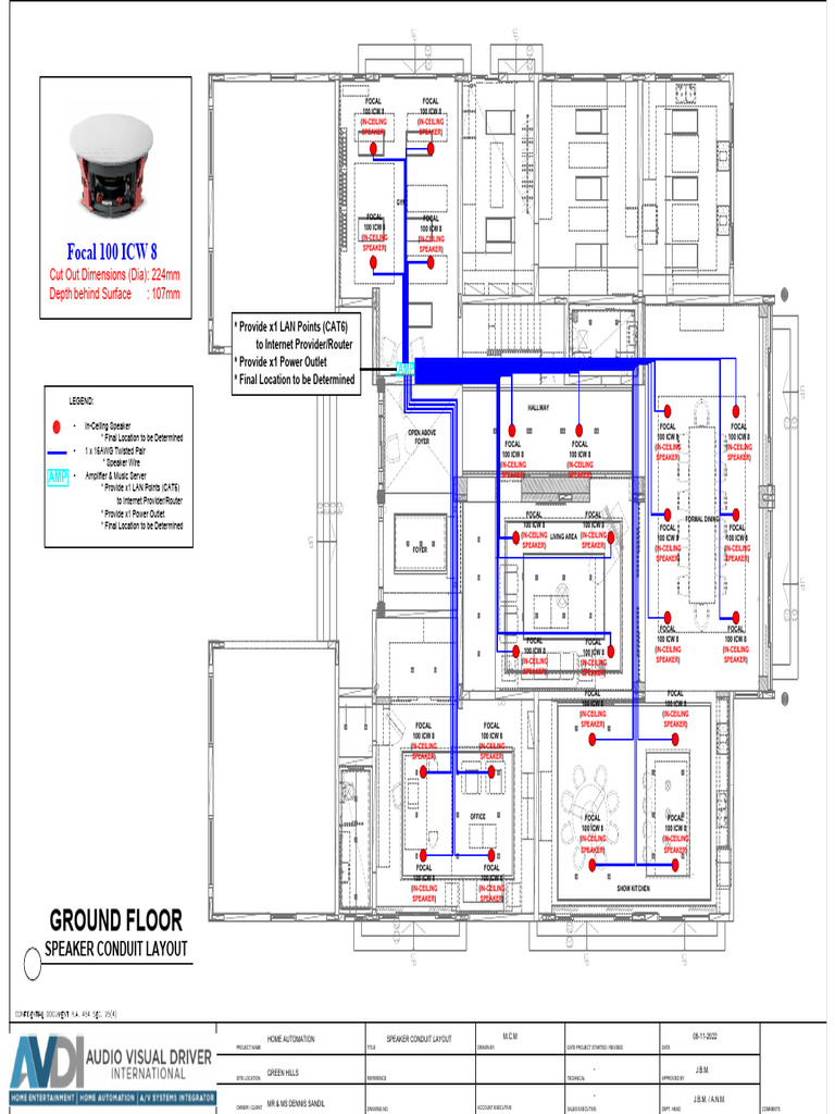 In-Ceiling Speaker Conduit Layout | PDF | Computing | Electrical ...
