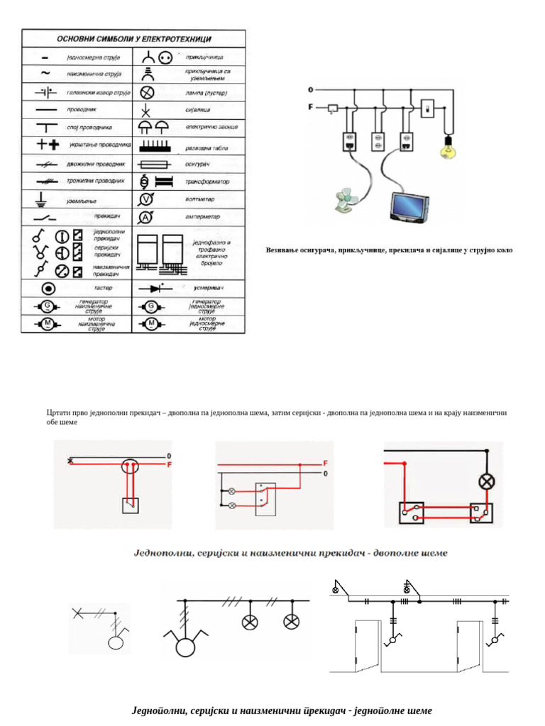 Vežbe - Simboli I Prekidači U Elektrotehnici | PDF