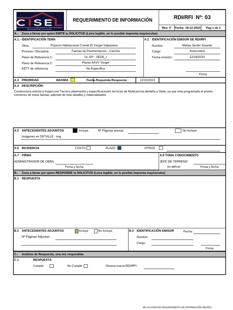 Proyecto - RDI N 03 | PDF